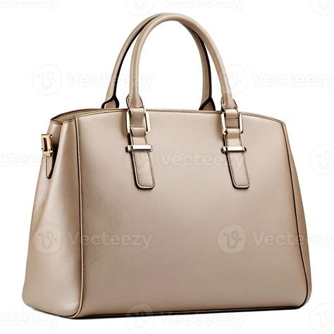 A Beige Leather Handbag With Gold Hardware Featuring A Structured