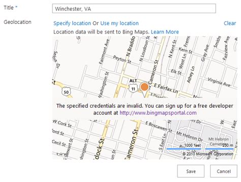 Set The Bing Maps Api Key In Office 365 Using Csom To Leverage Sharepoint 2013 Geolocation