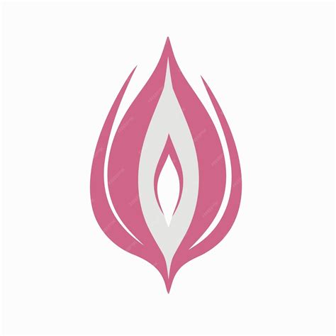 Logotipo Do ícone Da Vulva Feminina Para Tema De Saúde Ginecológica
