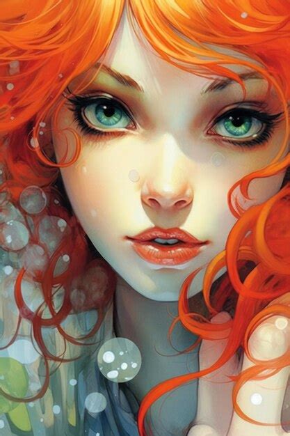 Premium Ai Image Beautiful Girl With Beautiful Eyes Close Up Surreal