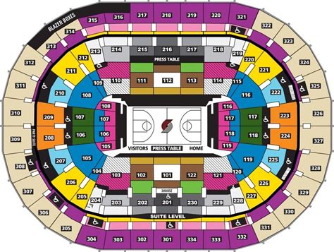 Moda Center Virtual Seating Chart Center Seating Chart
