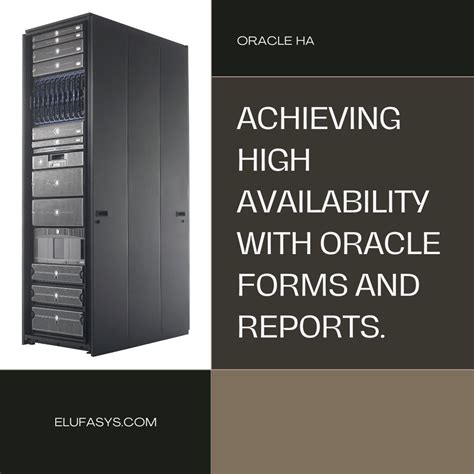 Configuring Oracle Forms And Reports For High Availability Elufa Systems Limited