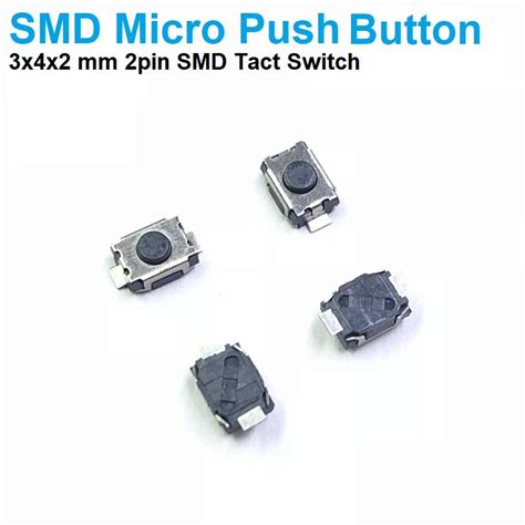 Smd Micro Push Button Switch 2p 3x4x2mm Uge Electronics Egypt
