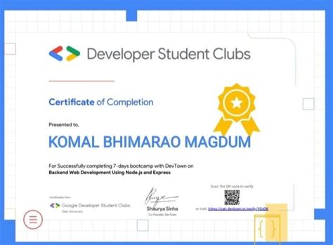 Komal Magdum On Linkedin Devtown