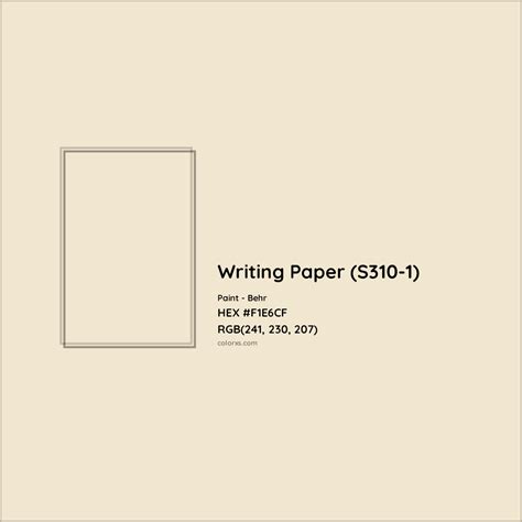 Behr Writing Paper S310 1 Paint Color Codes Similar Paints And Colors Behr Writing Paper S310 1 Paint Color Codes Similar Paints And Colors