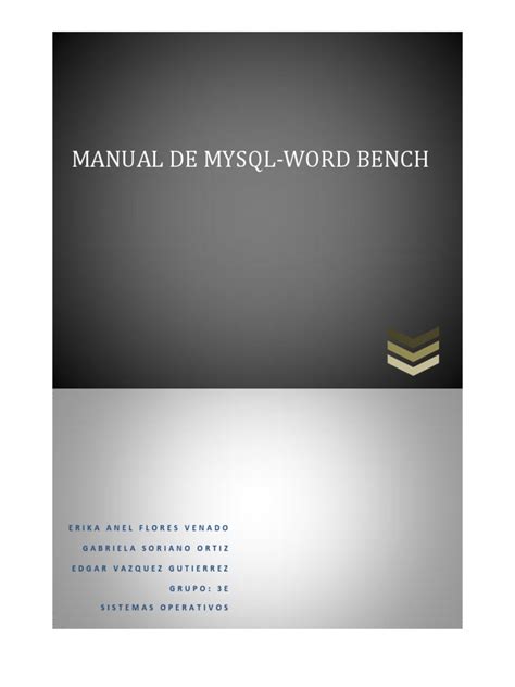 Pdf Manual De Mysqlpdf Dokumentips