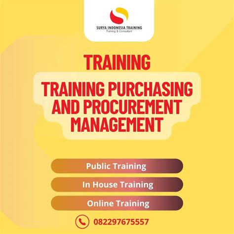 Training Purchasing And Procurement Management Surya Indonesia Training