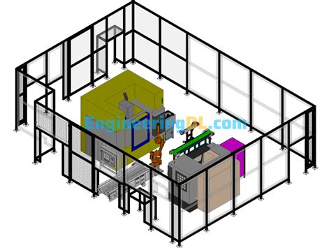 robotic automatic loading and unloading equipment solidworks