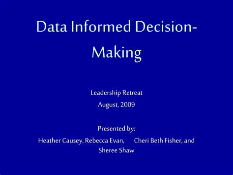 Ppt Data Informed Decision Making Powerpoint Presentation Free