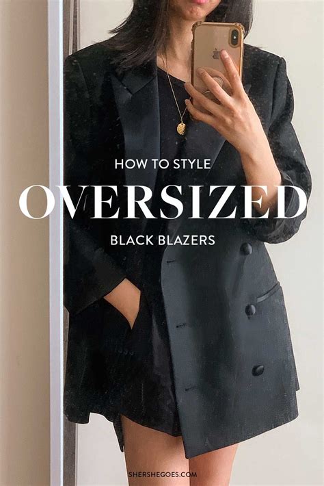 How To Style Oversized Black Blazers