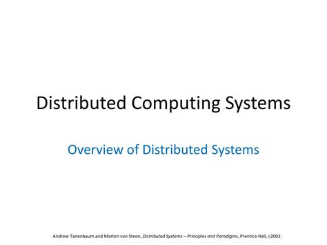 Ppt Distributed Computing Systems Powerpoint Presentation Free