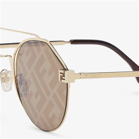 Fendi Sky Gold Coloured Sunglasses Fendi