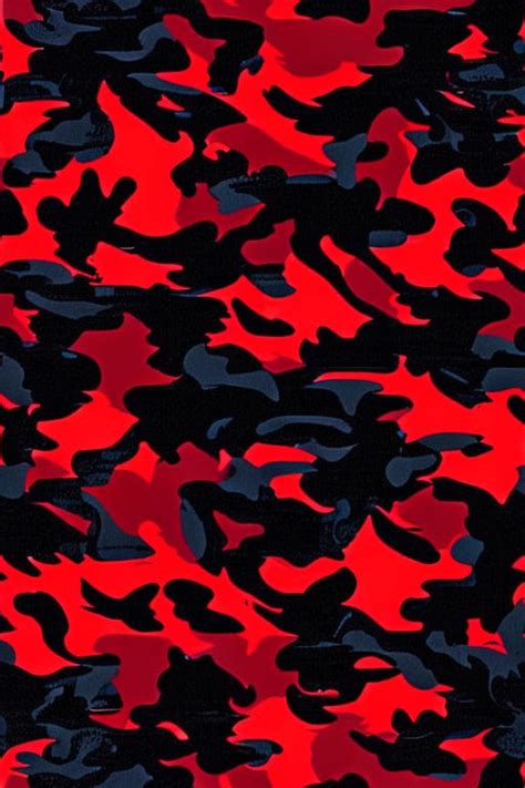 Camo Generator Red And Black Camouflage Pattern 0 By Krogher22 On