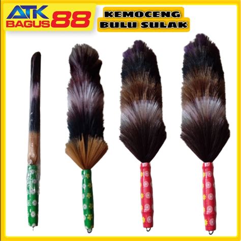 Jual Kemoceng Kemucing Sulak Bulu Sintetis Bulat 40 Cm Shopee Indonesia