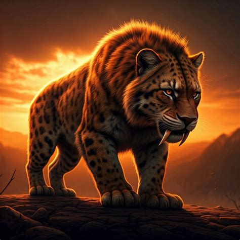 Smilodon Saber Toothed Cat Ai