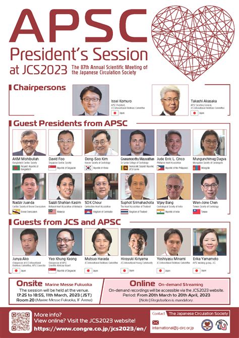 Apcs Sessionleafleta42302170925 The Asian Pacific Society Of Cardiology Apsc Represents
