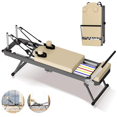 Luckynote Pilates Reformer Machine Foldable Home Gym Equipment With