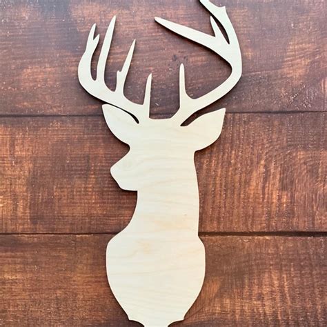 Deer Head Silhouette Etsy