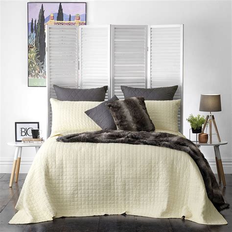 Bianca Smithfield Cream Bedspread Set Accessories Adairs