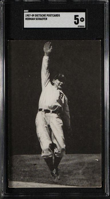 1907 Dietsche Postcards Herman Schaefer Sgc 5 Ex On Fanatics Collect