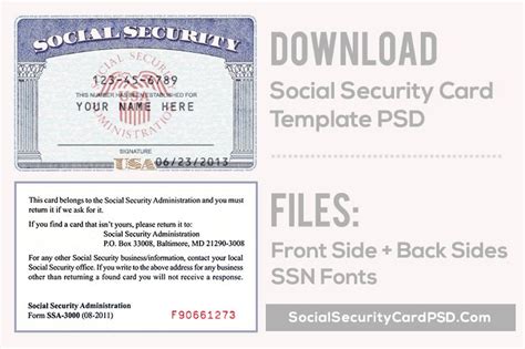 Ssn Card Template