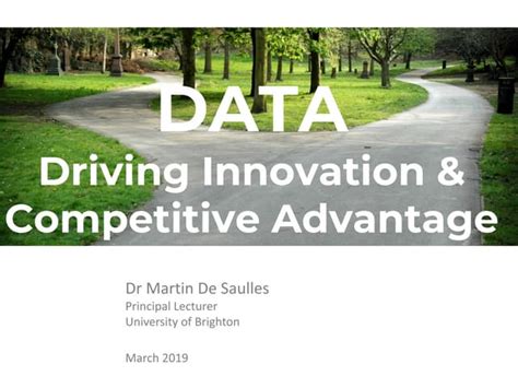 Data Driven Innovation And Competitive Advantage Ppt