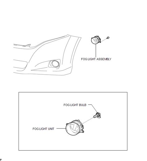 Toyota Venza Fog Light Assembly Lighting Ext Service Manual