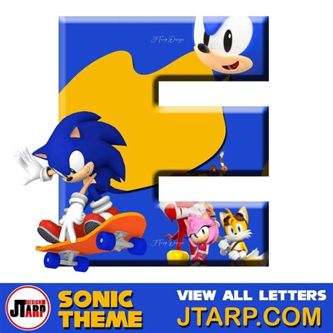 Free Sonic The Hedgehog Printable Letters And Numbers 3d Crear Invitaciones De Cumpleaños