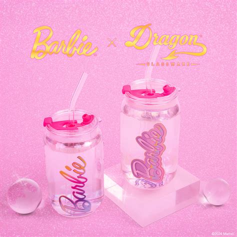 Barbie™ X Dragon Glassware® Aura Drinking Glasses Mattel Creations