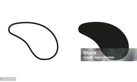 Organic Blob Abstract Amorphous Splodge Irregular Liquid Design Form