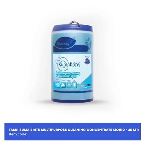 Taski Suma Brite Multipurpose Cleaning Concentrated Liquid 25 Ltr At Best Price In Kochi