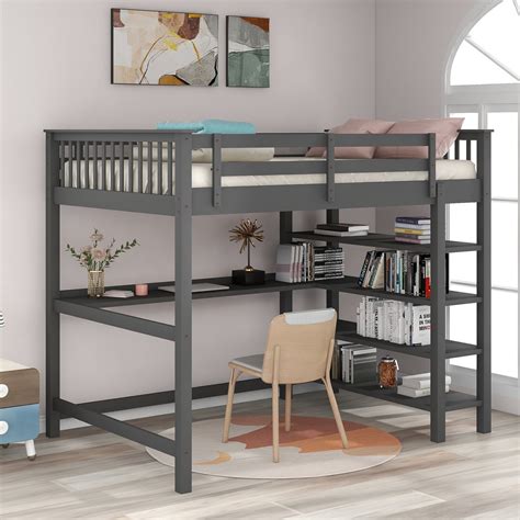 Adult Full Size Bunk Beds With Desk Foter