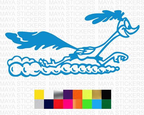 Meep Meep Road Runner Decal Stickers Etsy