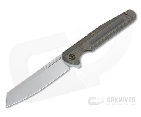We Knives Reiver Cleaver Flipper Ltd Blasted S35vn Bronze Titanium