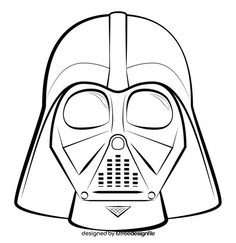 Darth Vader Mask Coloring Pages