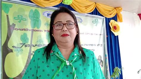 Interview With Our School Principal Ma Daisie G Ebrada At Southcom Elementary School Sped