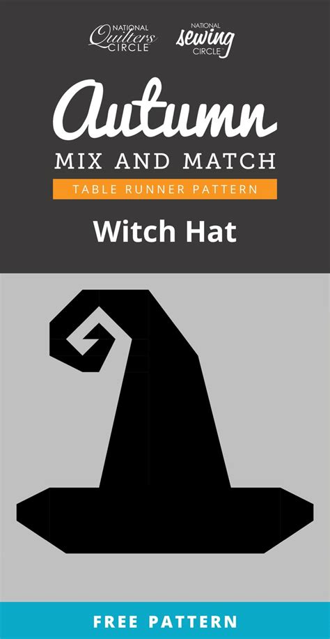Witch Hat Quilt Block Pattern Halloween Quilt Patterns Halloween