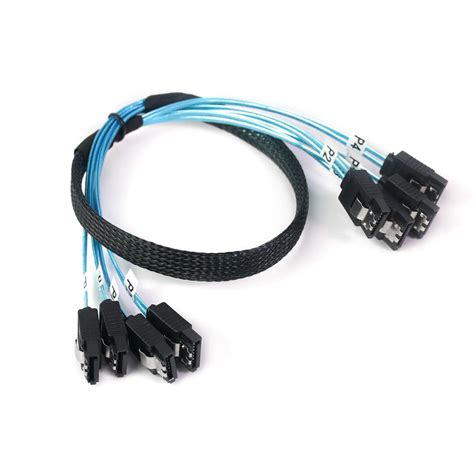 The Legacy Sata Iii Cable 4pcs Set Sata 6gbps Cable Sata Hdd Ssd Data Cable Replacement For