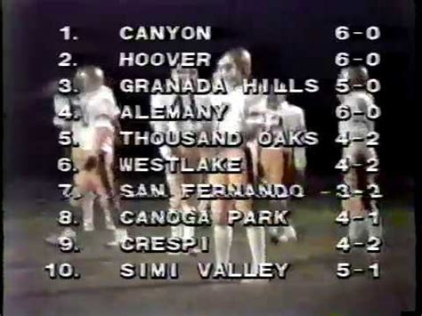Granada Hills Vs Kennedy 1985 Part 1 Youtube
