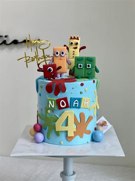 Noahs Number Block Cake Klang Valley Fondant Cake And Desserts