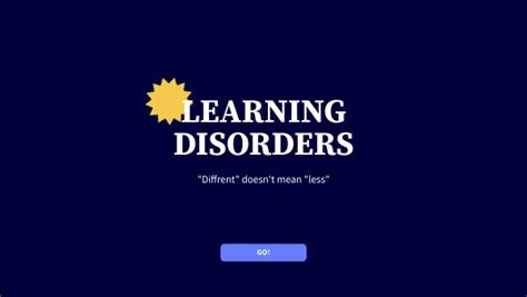 Learning Disorders Genially