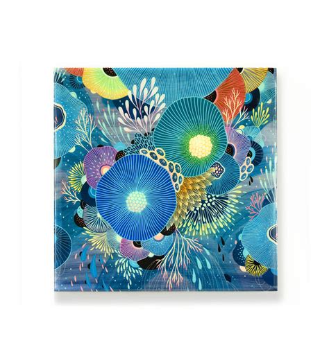 Sashay Resin Covered Print 12 X 12 Yellena James
