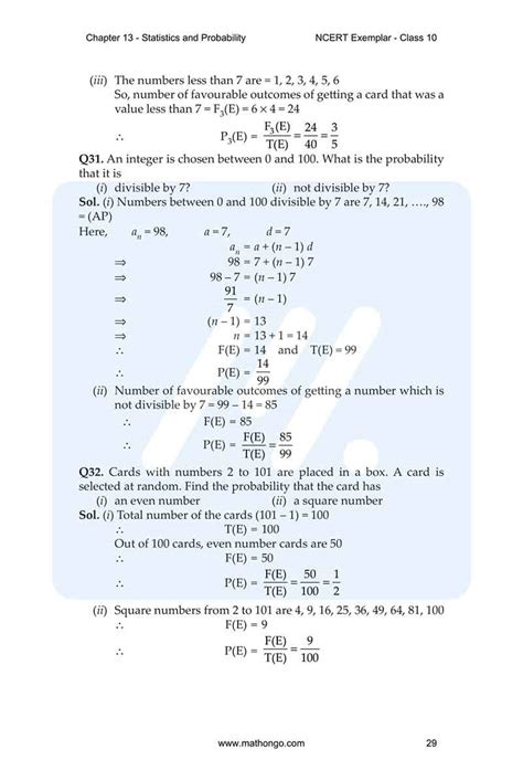 Ncert Exemplar For Class 10 Maths Chapter 13 Mathongo