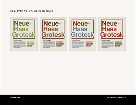 Font Poster Neue Haas Grotesk On Behance