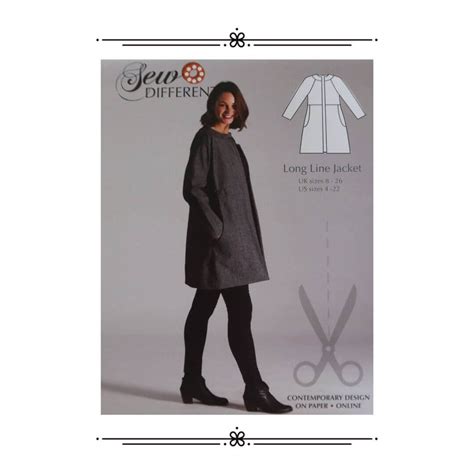 Sew Different Patterns Long Line Jacket Pattern Pouch Nest