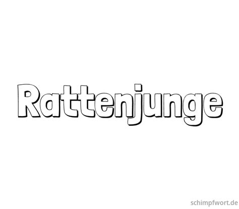 Rattenjunge Eins Von über 14 300 Schimpfwörtern