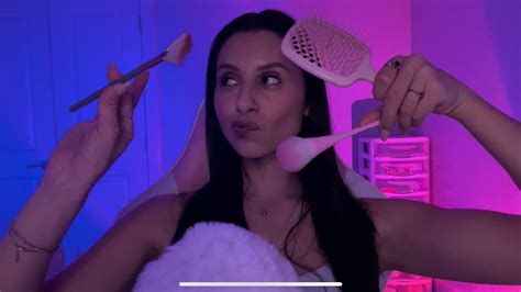ASMR Visual Triggers for Sleep (Face Touching, Face Brushing, Hand Movements, Hair Brushing, etc ...