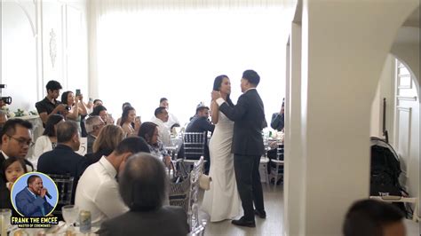 James And Rizzas Wedding Reception I Hosted By Frank The Emcee Youtube