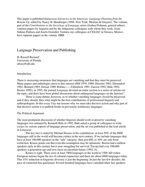 Pdf Language Preservation And Publishing