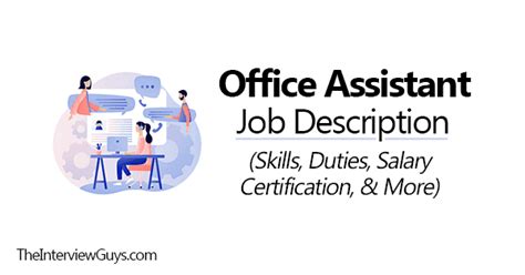 Office Assistant Job Description Skills Duties Salary And More